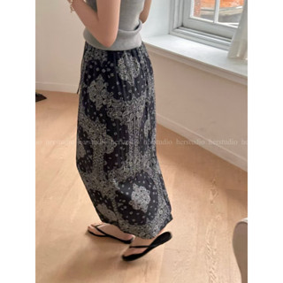 HERStudio韓國代購 佩斯里圖騰長裙(3col) | 蝦皮購物