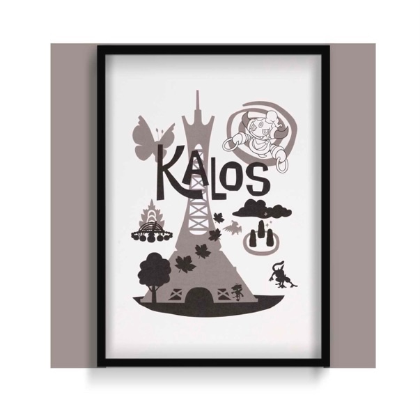 Pokémon Region Tour Poster - KALOS | 蝦皮購物