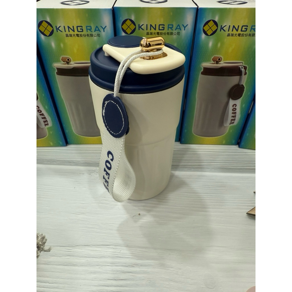 🌟2025全新高質感時尚藍晶瑞光股東紀念品304隨身保溫杯 420ml 股東會紀念品 手提雙飲大容量 304不鏽鋼保溫 | 蝦皮購物