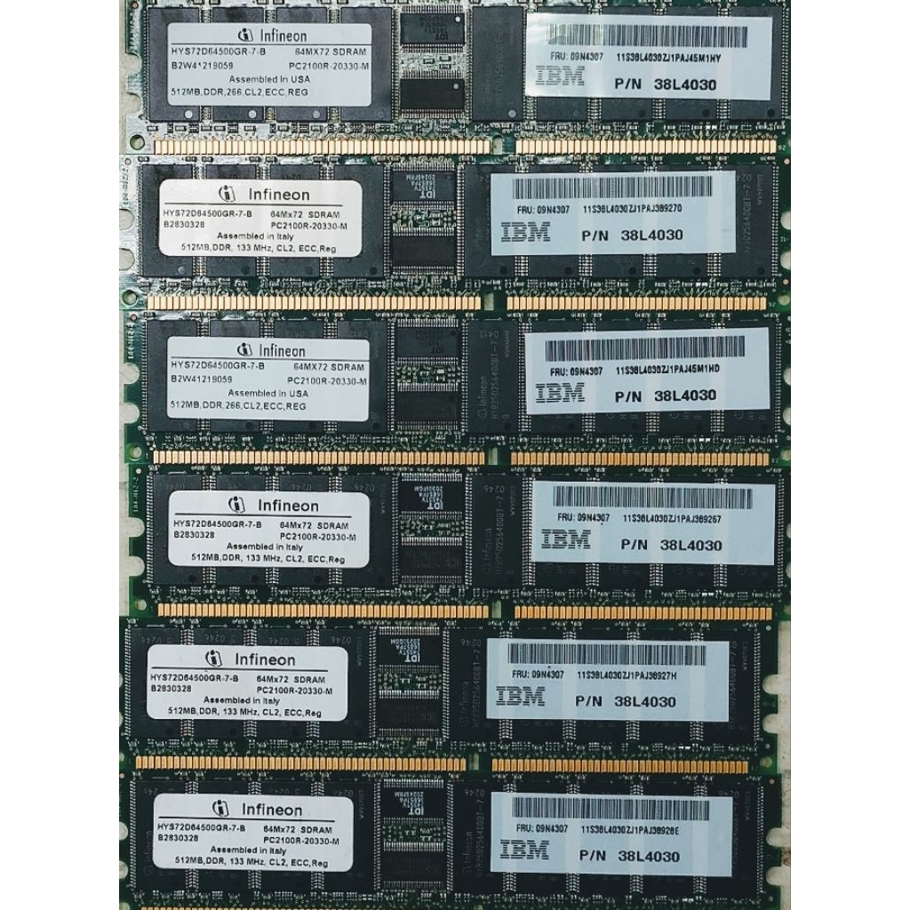 DDR 伺服器用 記憶體 高品質 DDR PC-2100R RAM 512MB REG ECC | 蝦皮購物