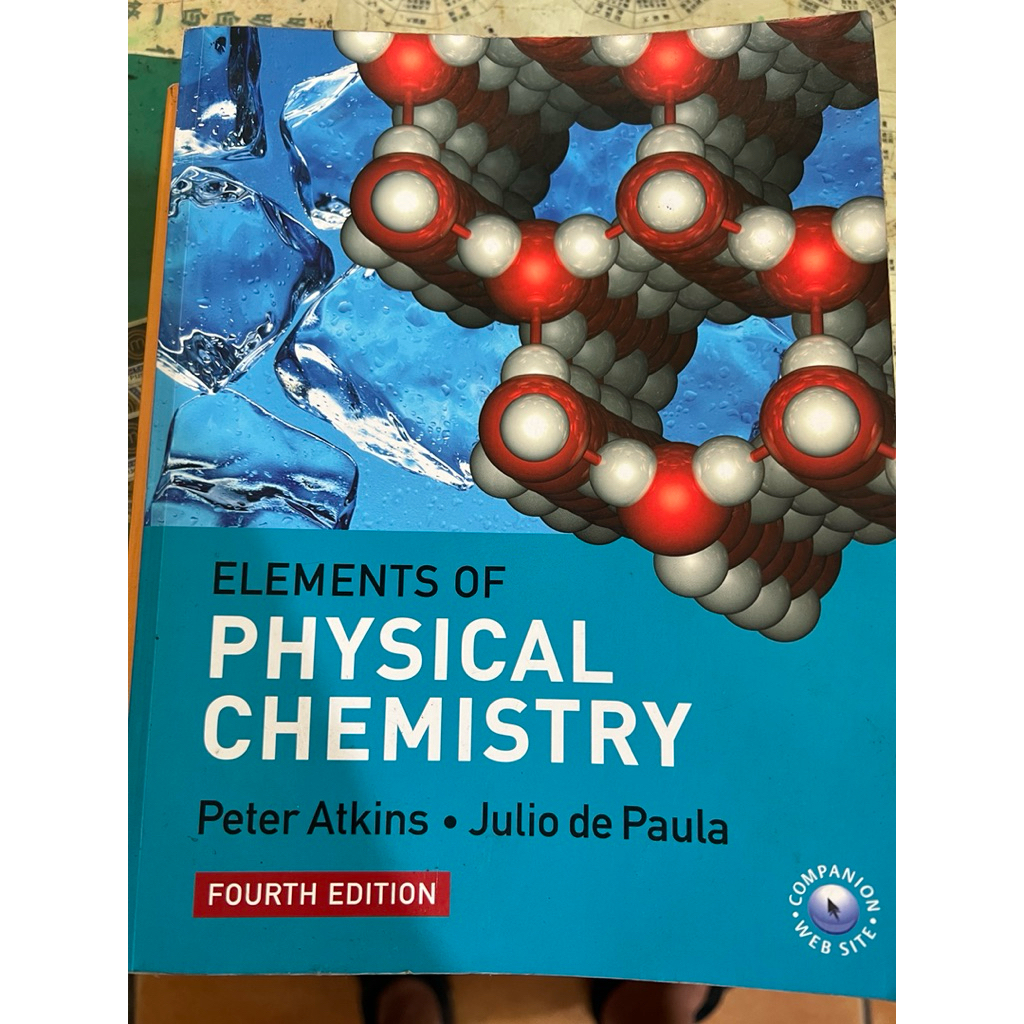 ELEMENTS OF PHYSICAL CHEMISTRY Peter Atkins • Julio de Paula | 蝦皮購物