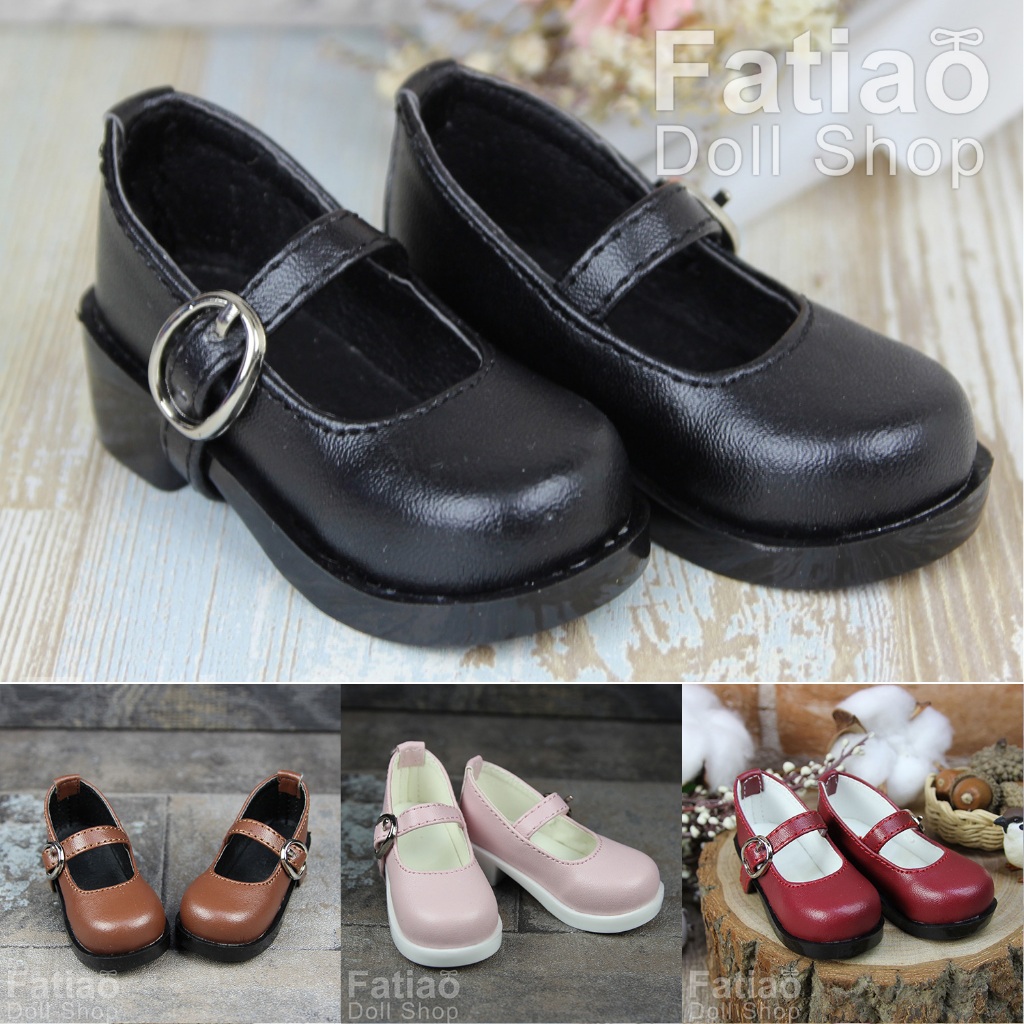 Fatiao / 3分 SD DD 1/3 BJD 娃鞋 霧面瑪莉珍鞋 圓頭皮鞋 | 蝦皮購物