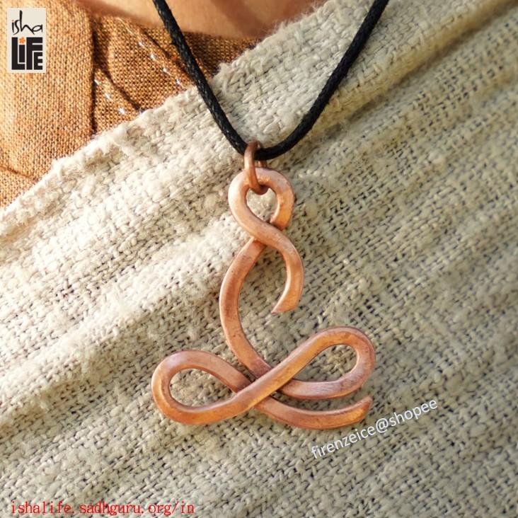 🇮🇳【isha Life】Sadhaka 銅吊墜(附繩) adhaka Copper Pendant with Rope | 蝦皮購物