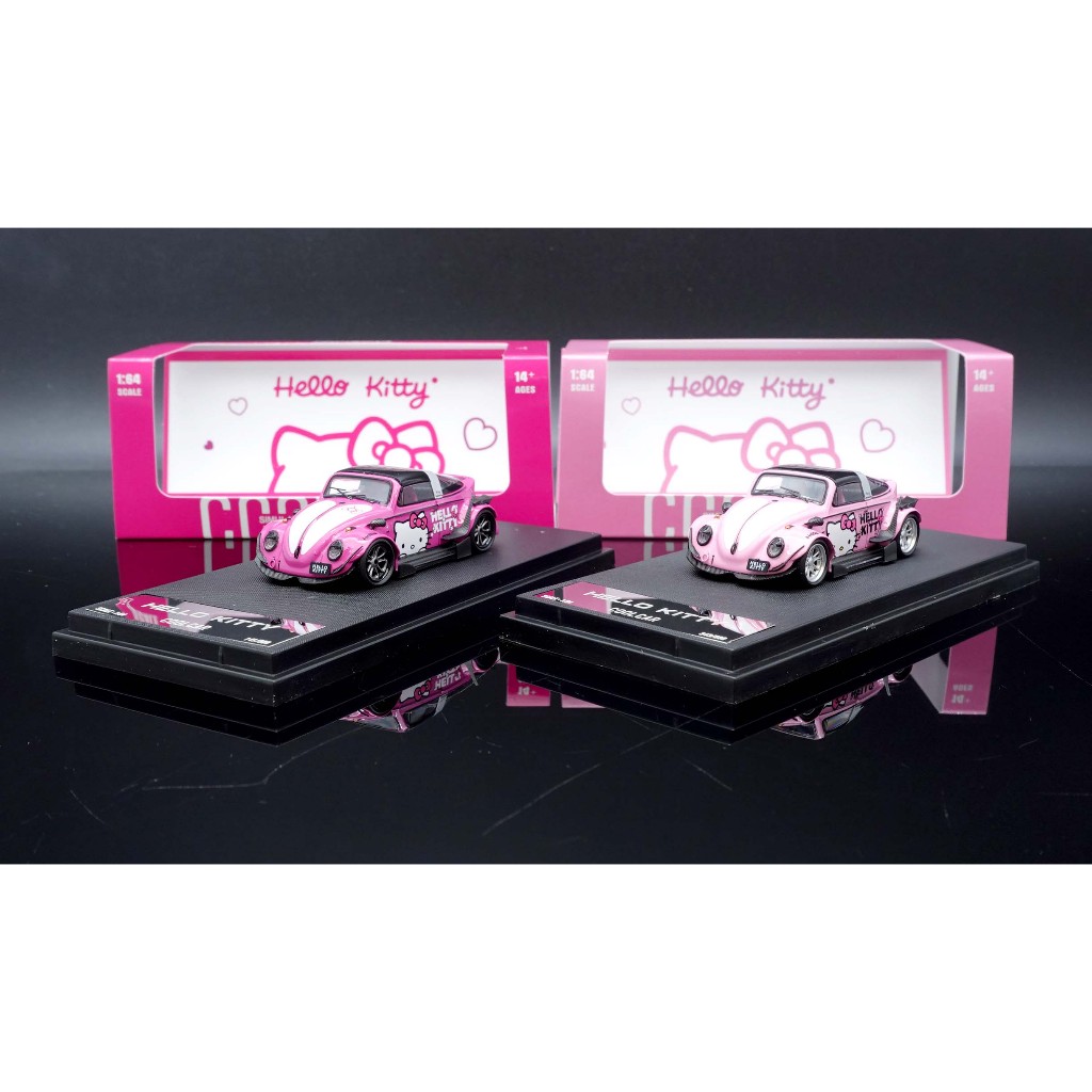 【MASH】現貨特價 Cool Art 1/64 VW Beetle Hello Kitty 兩色可選 | 蝦皮購物