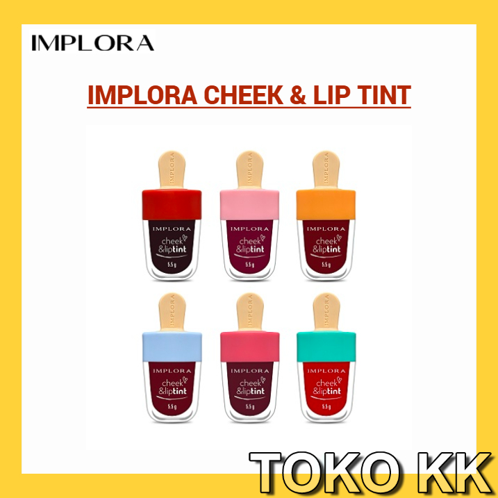 IMPLORA cheek & lip tint lipstick implora lip cream KBT126 | 蝦皮購物