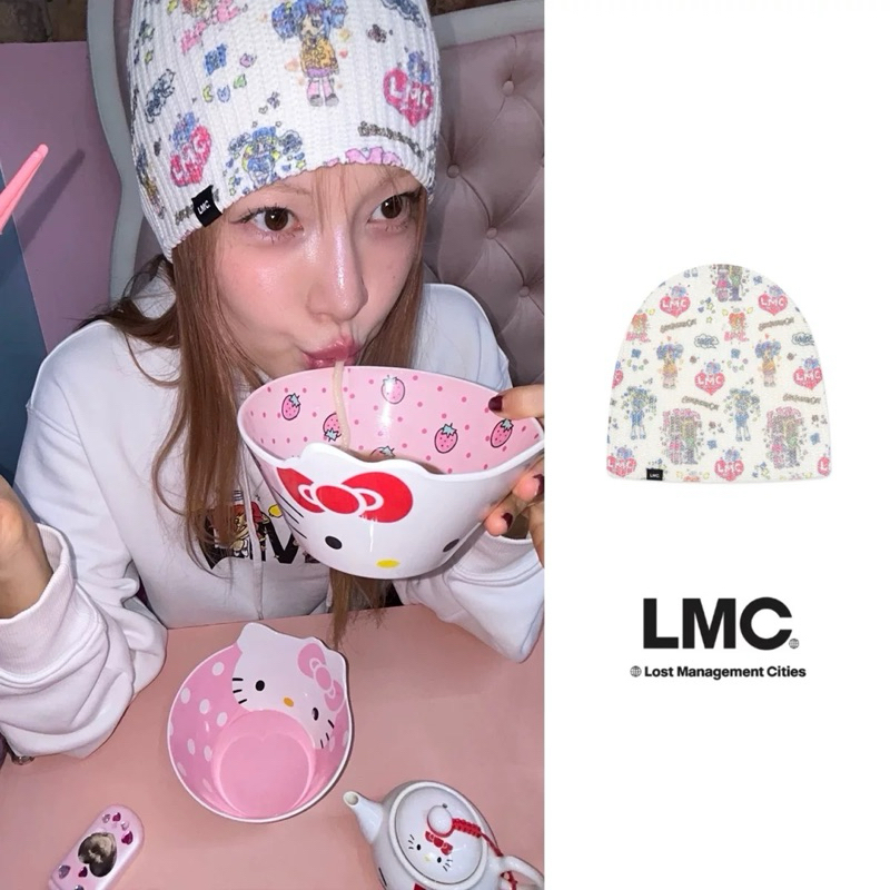 🌷03｜LMC X SOULPUSSSYCAT🍒 聯名 針織帽 毛線冷帽🧸 | 蝦皮購物