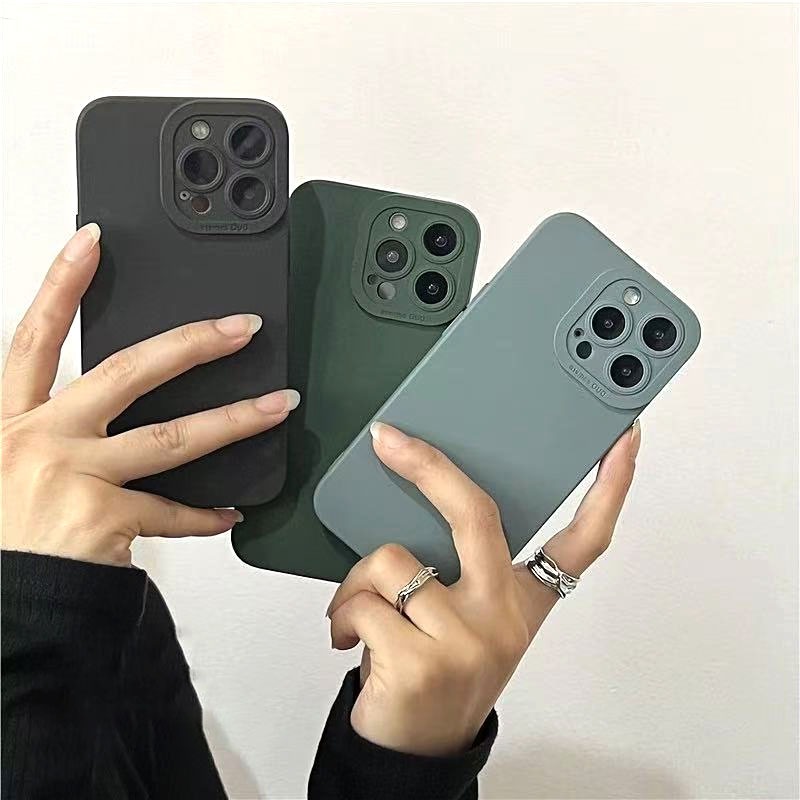 簡約 液態硅膠手機殼iphone7/8SE XR 11 12 13mini 14 15 16 17 promax保護殼 | 蝦皮購物