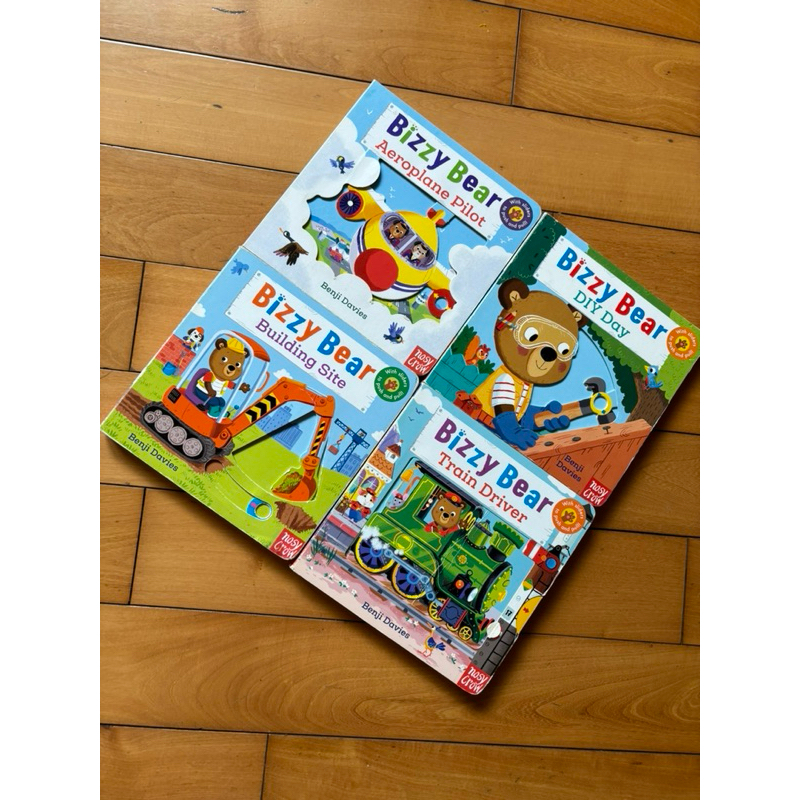英國Bizzy Bear童書 #Train Driver#Aeroplane#DIY Day#Building Site | 蝦皮購物