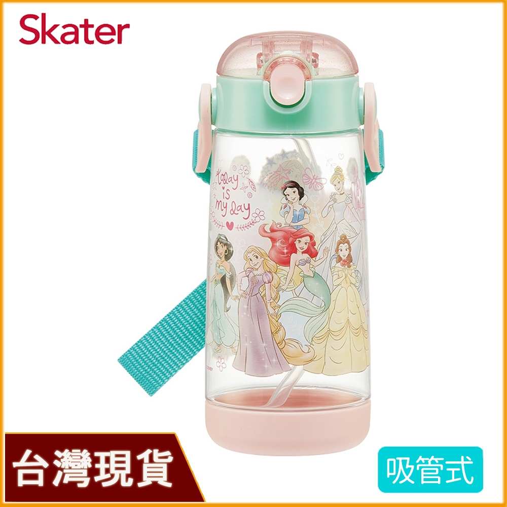 Skater 480ml PET吸管水壺｜迪士尼公主水壺｜公主水壺｜PDSH5｜透明水壺｜吸管水壺 | 蝦皮購物