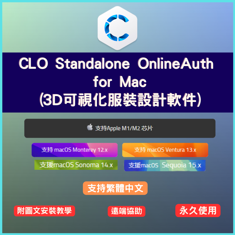 【2025最新版】CLO Standalone OnlineAuth 2025 Mac(3D服裝設計軟件) 永久使用 | 蝦皮購物