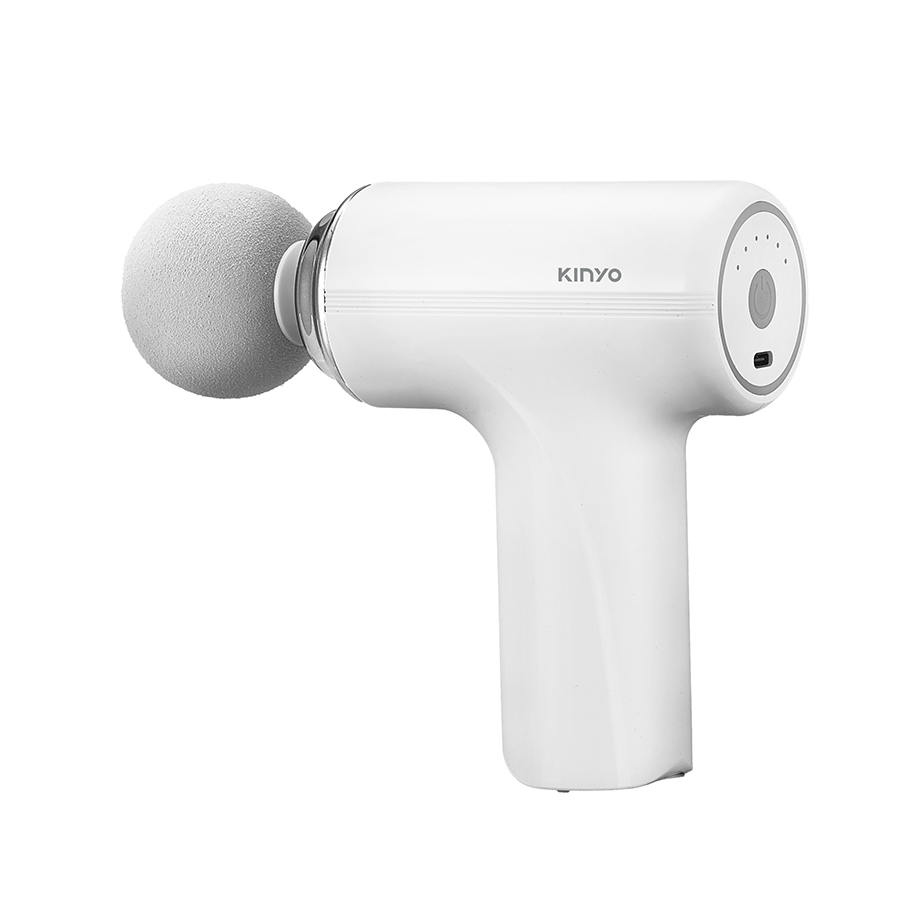 【KINYO】6段式迷你勁速筋膜槍(FG-55)｜冰河白 Type-C充電 輕量款 | 蝦皮購物