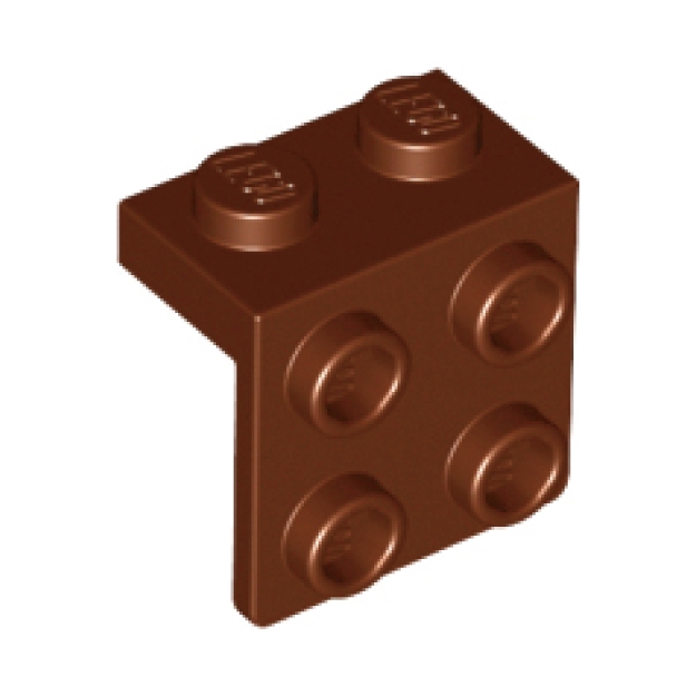 COOLPON｜這是樂高®LEGO®的正版零件 Bracket 1x2-2x2 44728 21712 86644 紅棕 | 蝦皮購物