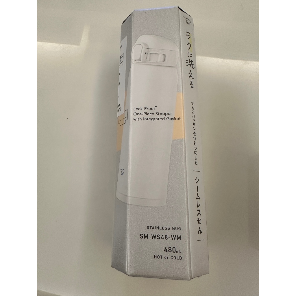象印 480ml一體式中栓真空保溫瓶 SM-WS48-WN白色 | 蝦皮購物