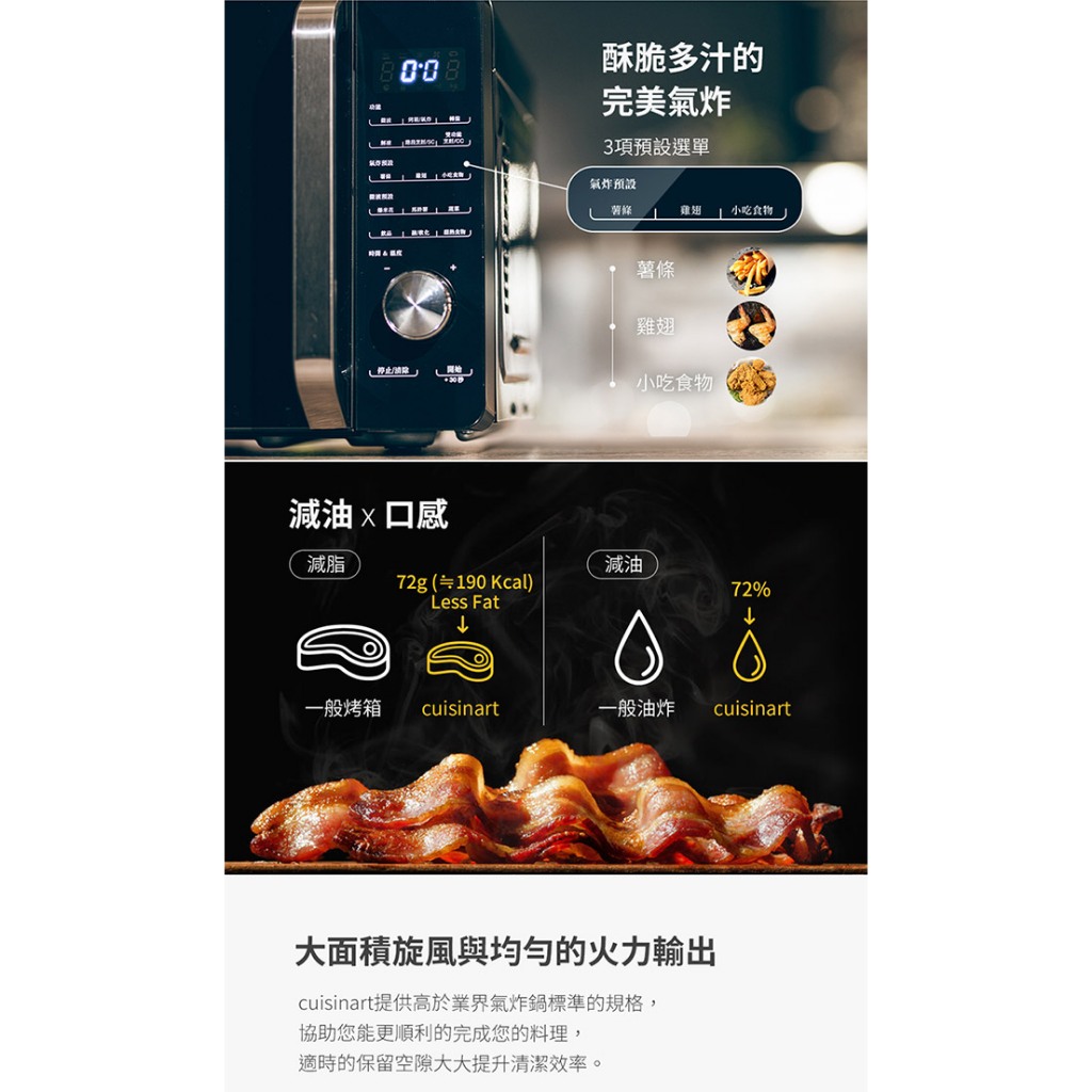 【Cuisinart 美膳雅】17L三合一多功能微波氣炸烤箱 AMW-60TW｜官方旗艦店 | 蝦皮購物