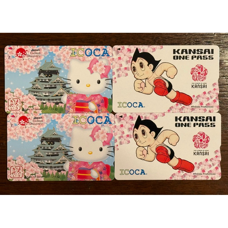 2024日本限定ICOCA 原子小金剛/Hello Kitty/鴨嘴獸/電車交通卡 | 蝦皮購物