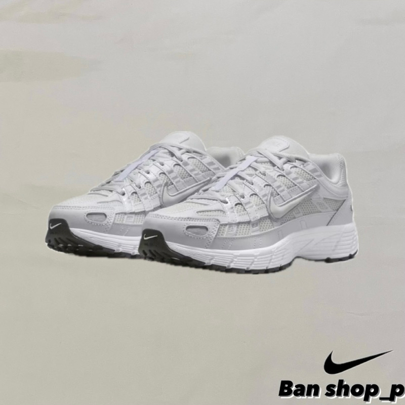 [Ban]NIKE P-6000 GS 女生休閒鞋 大童鞋 白灰 復古鞋 HV5064-003 | 蝦皮購物