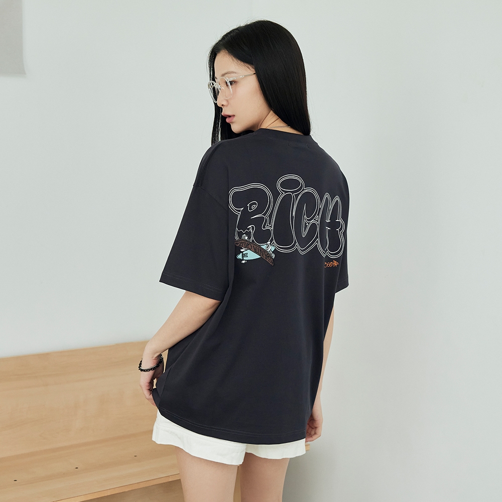 LAKING-簡約RICH英文字短T | 蝦皮購物