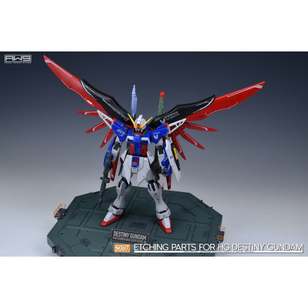 【工匠模型】鋼魂 AW9 S67 HG 1/144 命運鋼彈 SPEC II 改造蝕刻片帶背膠 附水貼 MADWORKS | 蝦皮購物