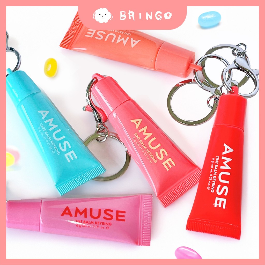 【BRINGO】AMUSE 水光唇膏鑰匙圈 6g 鑰匙圈唇膏 水光潤色唇膏 潤唇膏 護唇膏 嘟嘟唇推薦 高保濕 | 蝦皮購物
