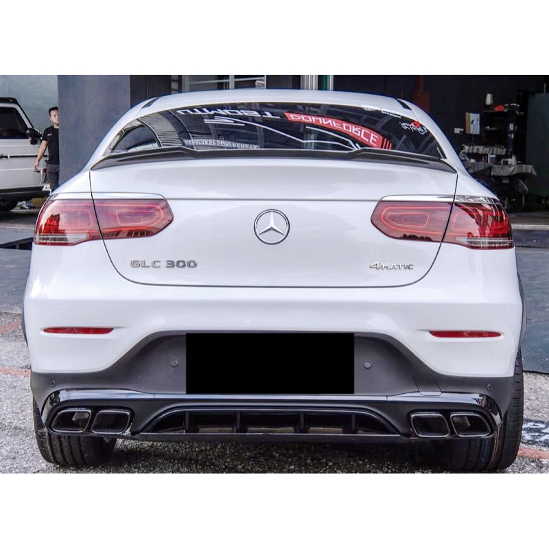 BENZ 賓士 W253 C253 GLC 刀鋒款 尾翼 乾式正碳纖維 熱壓 鍛造 啞面 Coupe車型 安裝 | 蝦皮購物