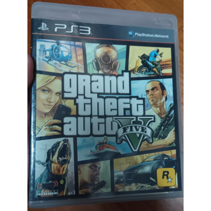PS3 GTA5 俠盜獵車手5 中文版 盒書完整 含大地圖 外觀較舊 | 蝦皮購物