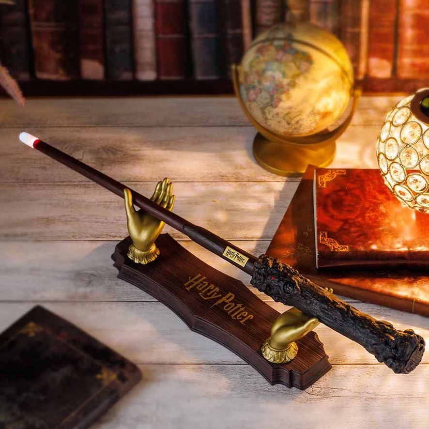 Peoria 日本 Mahou Dokoro 哈利波特語音辨識魔杖+魔杖架 ver.1.5 | 蝦皮購物