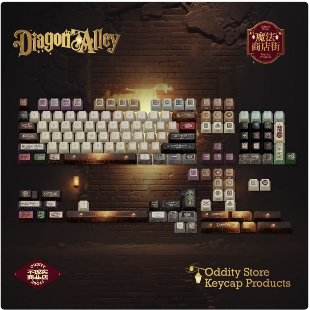 Oddity Store不現實商店 斜角巷 PBT熱昇華原廠高 140鍵 主題鍵帽組(含超取) | 蝦皮購物