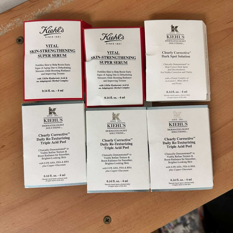 保養愛自己｜契爾氏kiehl’s 精華小樣 11kda超導全能修護小紅瓶4ml 淡斑精華4ml 三酸精華4ml | 蝦皮購物