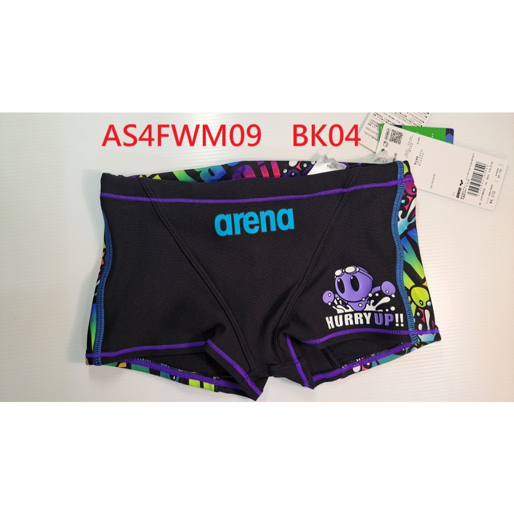 【ARENA+游泳多多】 最新 AS4FWM09水精靈 彩虹標 練習款泳褲 130 平口泳褲 | 蝦皮購物