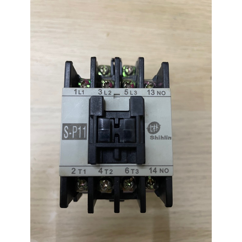 士林電機 電磁接觸器 S-P11【1a或1b接點】AC220V 接觸器 開放型 非可逆式 鋁軌固定式 | 蝦皮購物