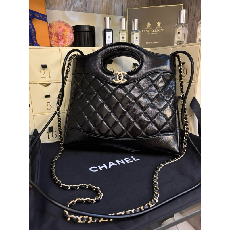 Chanel 31 bag mini 黑金 淡金扣 香奈兒31mini 台灣購證2025年春夏前系列 | 蝦皮購物
