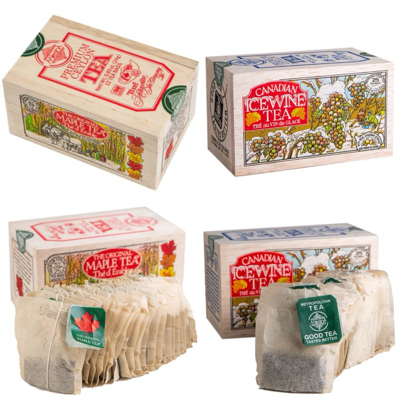 現貨🇨🇦加拿大🍁 Mlesna TeA 木盒/ 楓糖茶包 冰酒茶包 Metropolitan 錫蘭紅茶 24g 12入 | 蝦皮購物