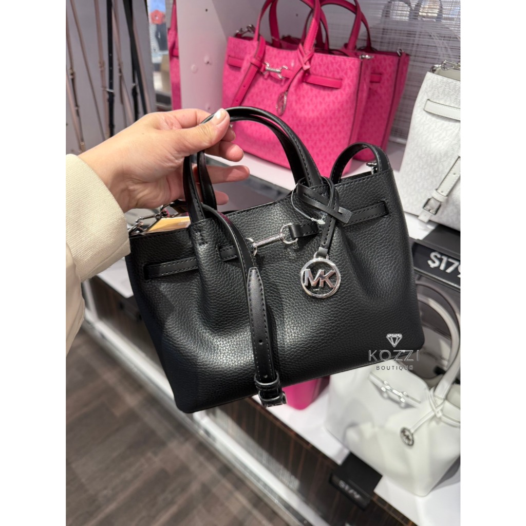 Michael Kors Carson Small Pebbled 老花 荔枝紋 水餃包 鱷魚紋 mk包包 | 蝦皮購物