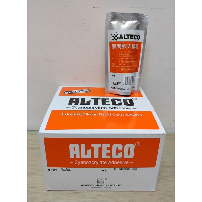 【五十年老店】日本品牌 ALTECO 20g 阿可瞬間強力接著劑 快乾膠 三秒膠 瞬間膠 通用型 單支 新加坡廠 | 蝦皮購物