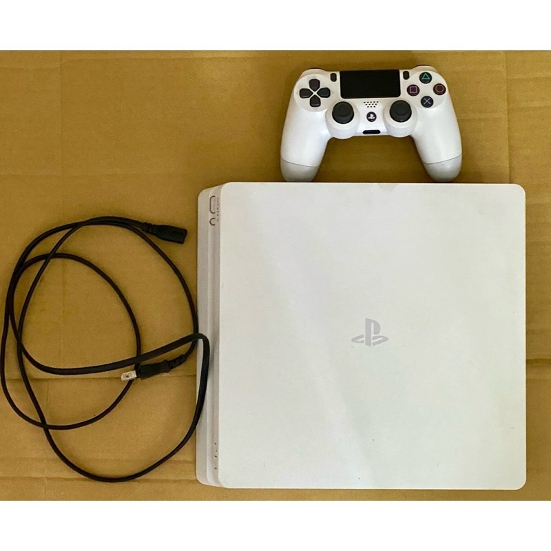 PS4 Slim薄型 白色主機 Sony Ps4 Slim CUH-2100B 1T 白色 二手電玩主機 含單手把 無盒 | 蝦皮購物
