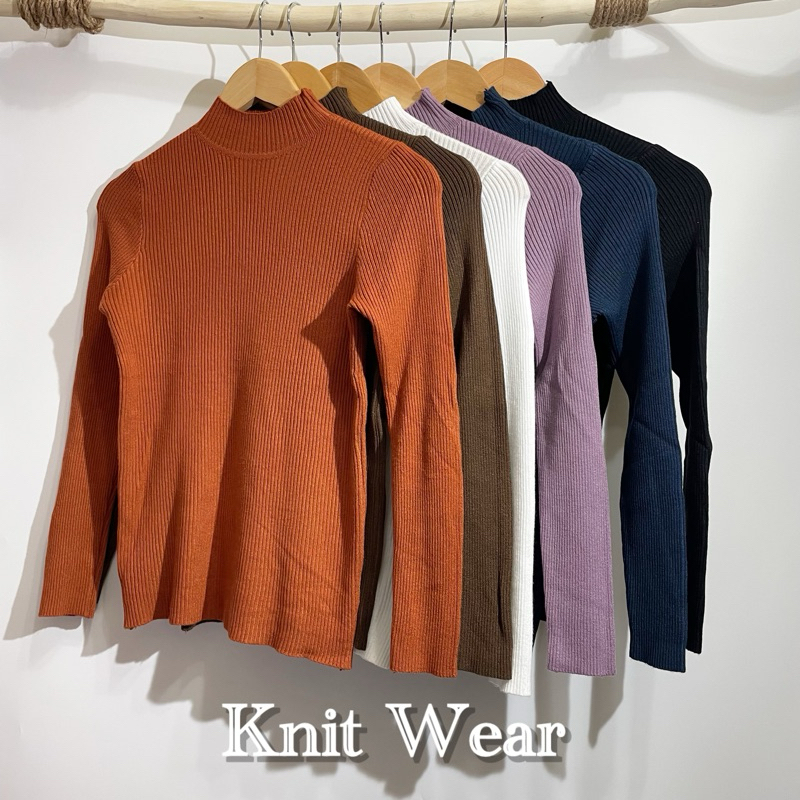 Knit Wear/Kaos Rajut Tanpa Bulu(Bisa Dipakai Semua Musim) | 蝦皮購物