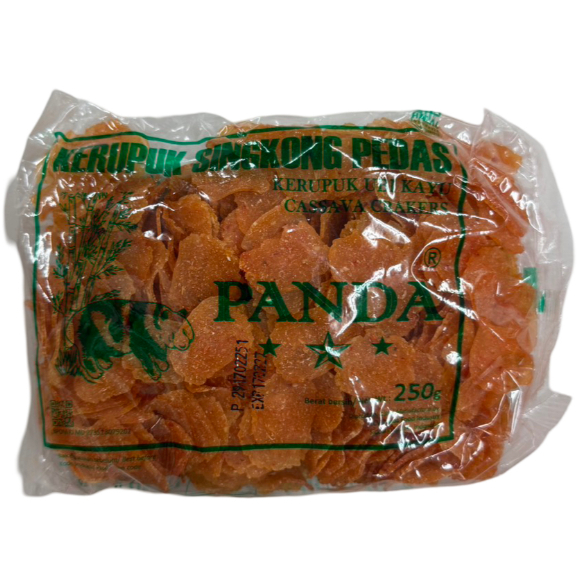 印尼 PANDA Kerupuk Singkong Pedas 辣木薯脆片 250g | 蝦皮購物