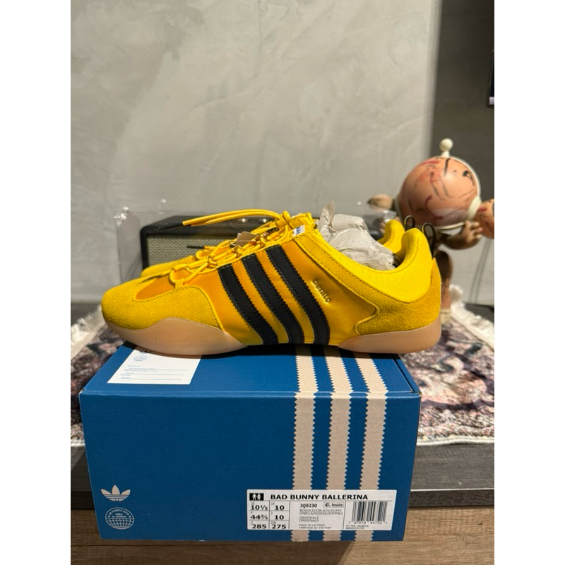 Bad Bunny x Adidas Ballerina "Bold Gold" 黃黑 JQ9230 | 蝦皮購物