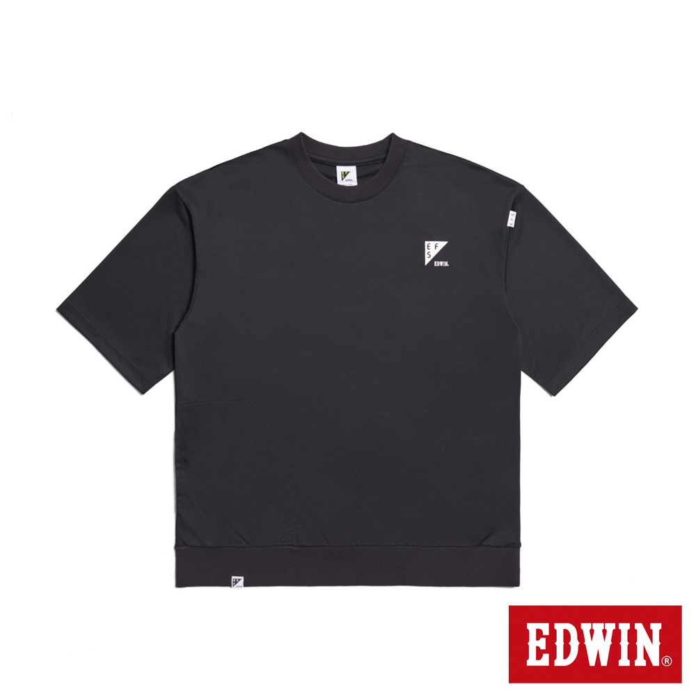 EDWIN 男款 吸濕排汗寬版短袖T恤(黑色) | 蝦皮購物