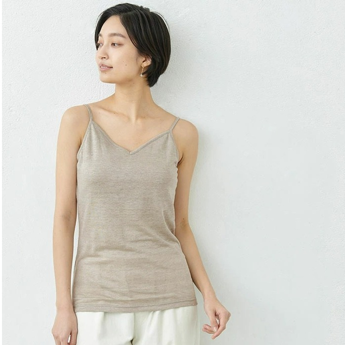 DoReFe | 日本製 預購 極上亞麻涼感胸墊背心 夏日不可或缺的內搭逸品 BRA背心 細肩帶 亞麻透氣小可愛 | 蝦皮購物