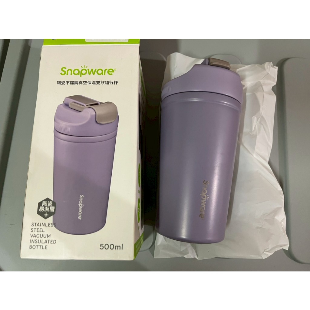 康寧 Snapware 陶瓷不鏽鋼真空保溫隨手杯500ML / 隨行杯 | 蝦皮購物