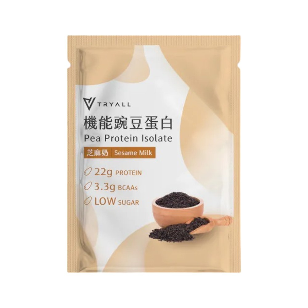 TRYALL 機 能豌豆蛋白-芝麻奶 30g (TRY007) | 蝦皮購物