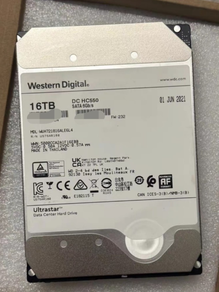 WD 企業碟 16T DC HC550 3.5吋硬碟 台灣現貨 | 蝦皮購物