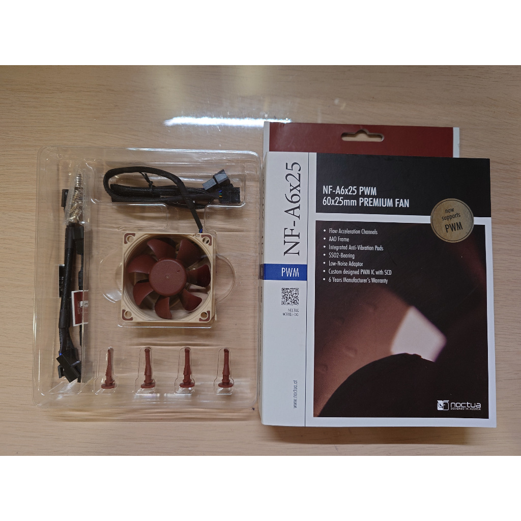 [二手] Noctua NF-A6x25 PWM SSO2 磁穩軸承AAO防震靜音扇 | 蝦皮購物