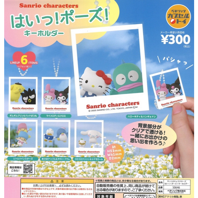 【Plutopia】BENELIC 三麗鷗角色拍立得透卡吊飾 扭蛋 全6款 | 蝦皮購物
