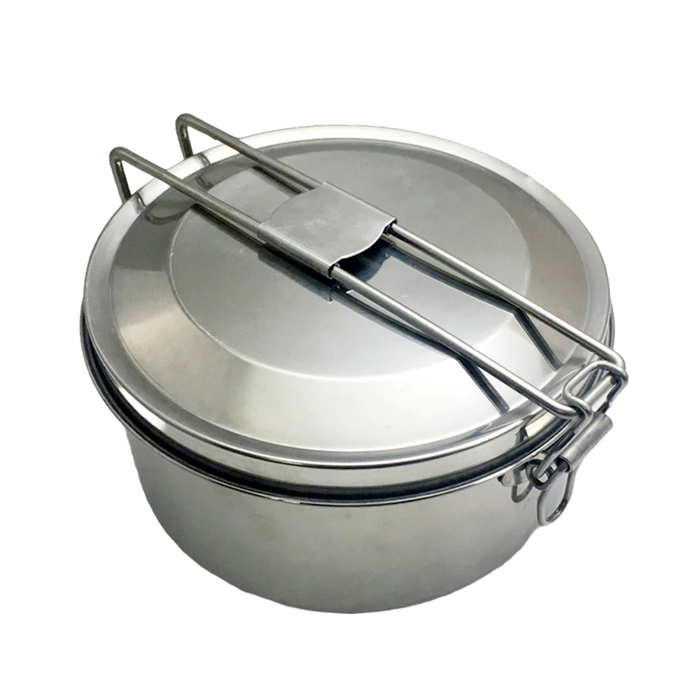 DOLEE 304不鏽鋼單把手便當盒14CM(附菜盤) KM-014 台灣製 | 蝦皮購物