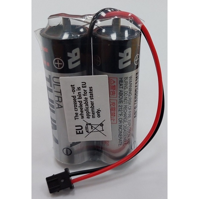 TOSHIBA ER17500V 3.6V 2顆電池雙併 2P黑色頭 PLC鋰電池 (含稅)【佑齊企業 iCmore】 | 蝦皮購物