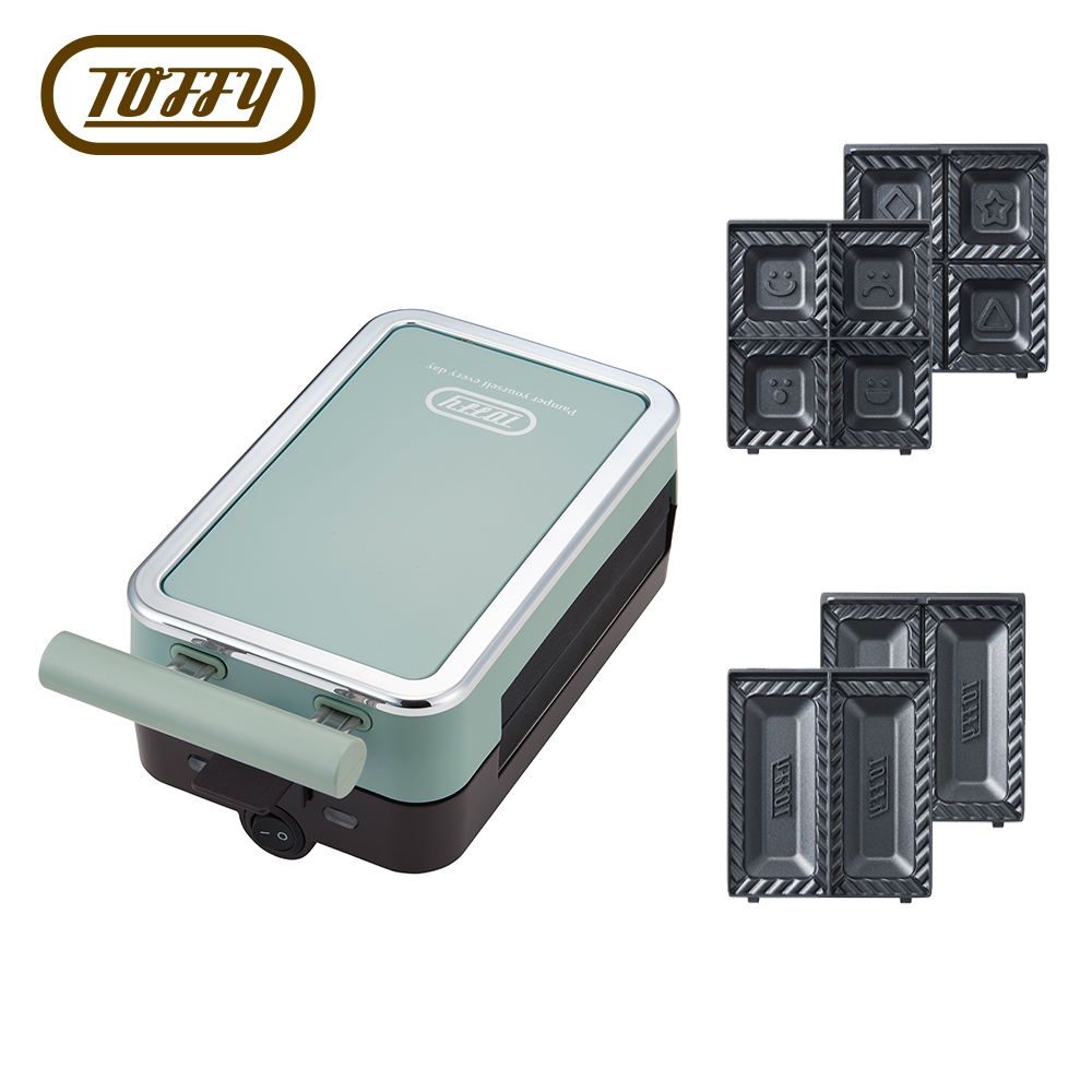 Toffy Quarter 熱壓三明治鬆餅機 K-HS6 可換盤 台灣總代理公司貨 K-HS6 三明治機 熱壓機 鬆餅機 | 蝦皮購物
