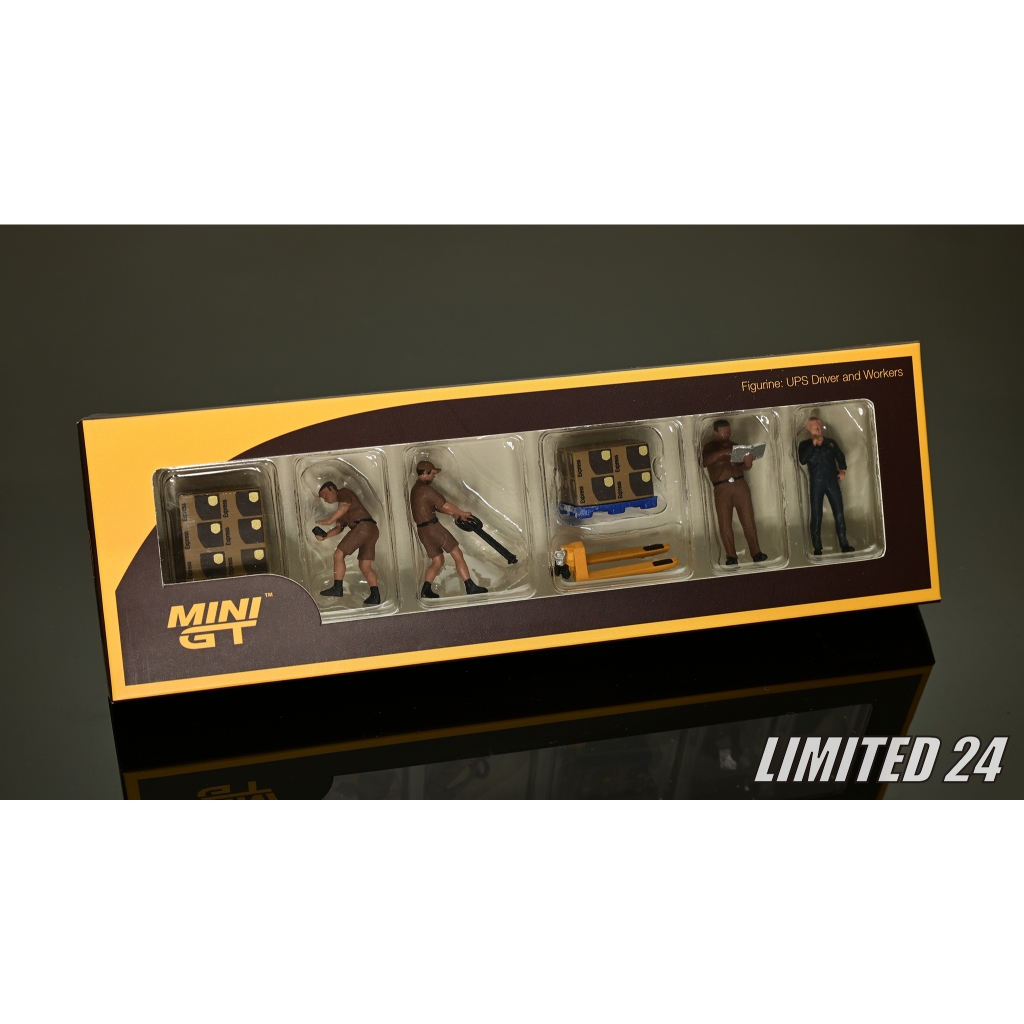 極致模型 MINI GT 1/64 Figurine: UPS Driver and workers #MGTAC30 | 蝦皮購物