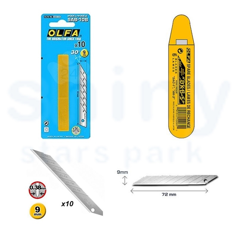 享亮文具樂園｜【OLFA】美工刀刀片 30度 專業刀片 9mm 細工刀刀片 5入 10入 SAB-10B DKB-5 | 蝦皮購物